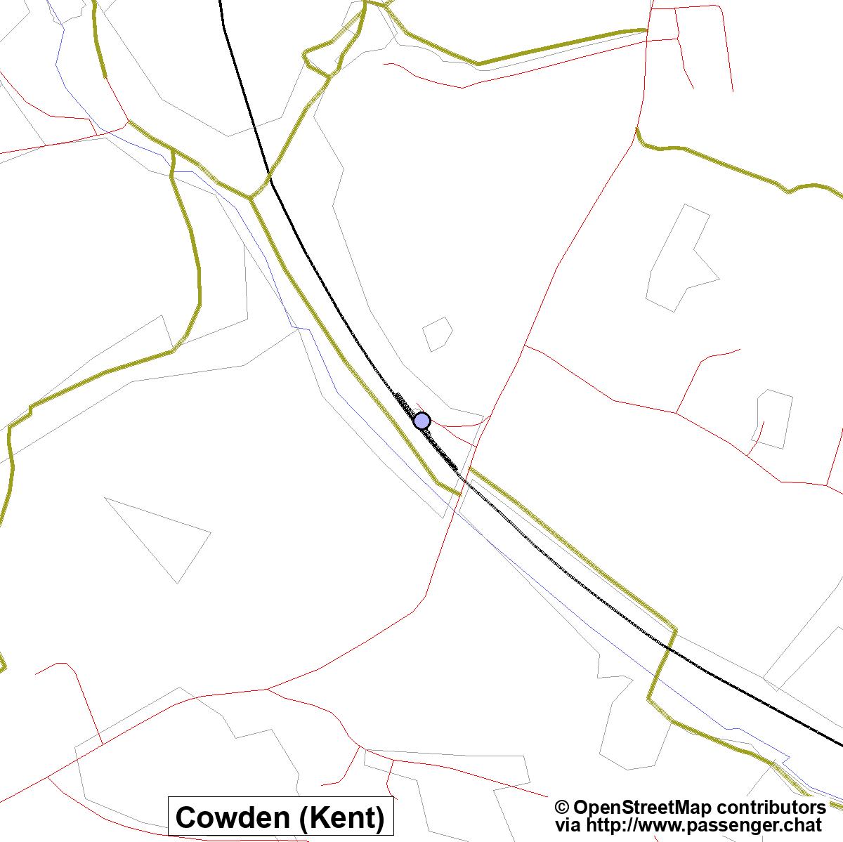Where do people go from Cowden (Kent) (CWN) station