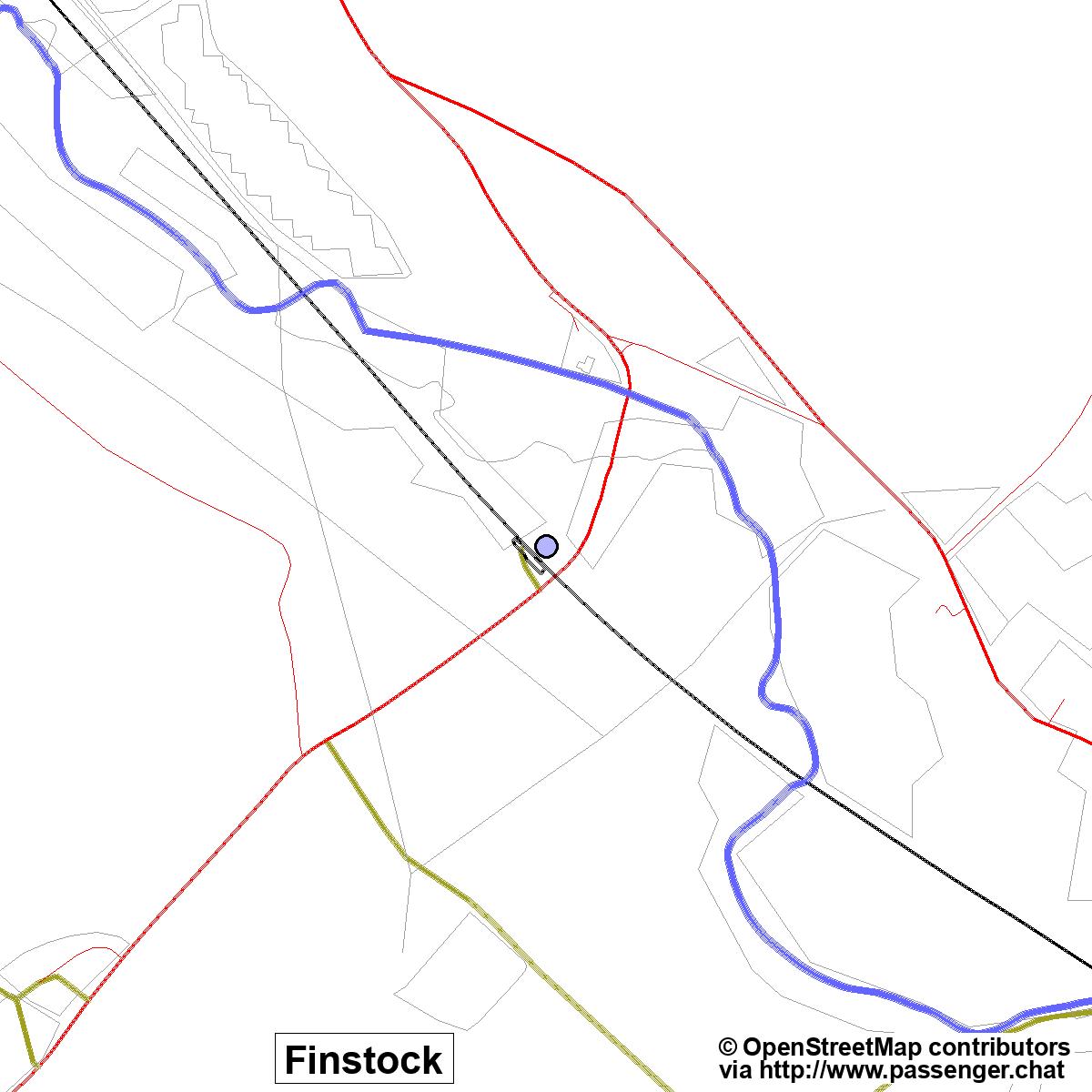 Where do people go from Finstock (FIN) station