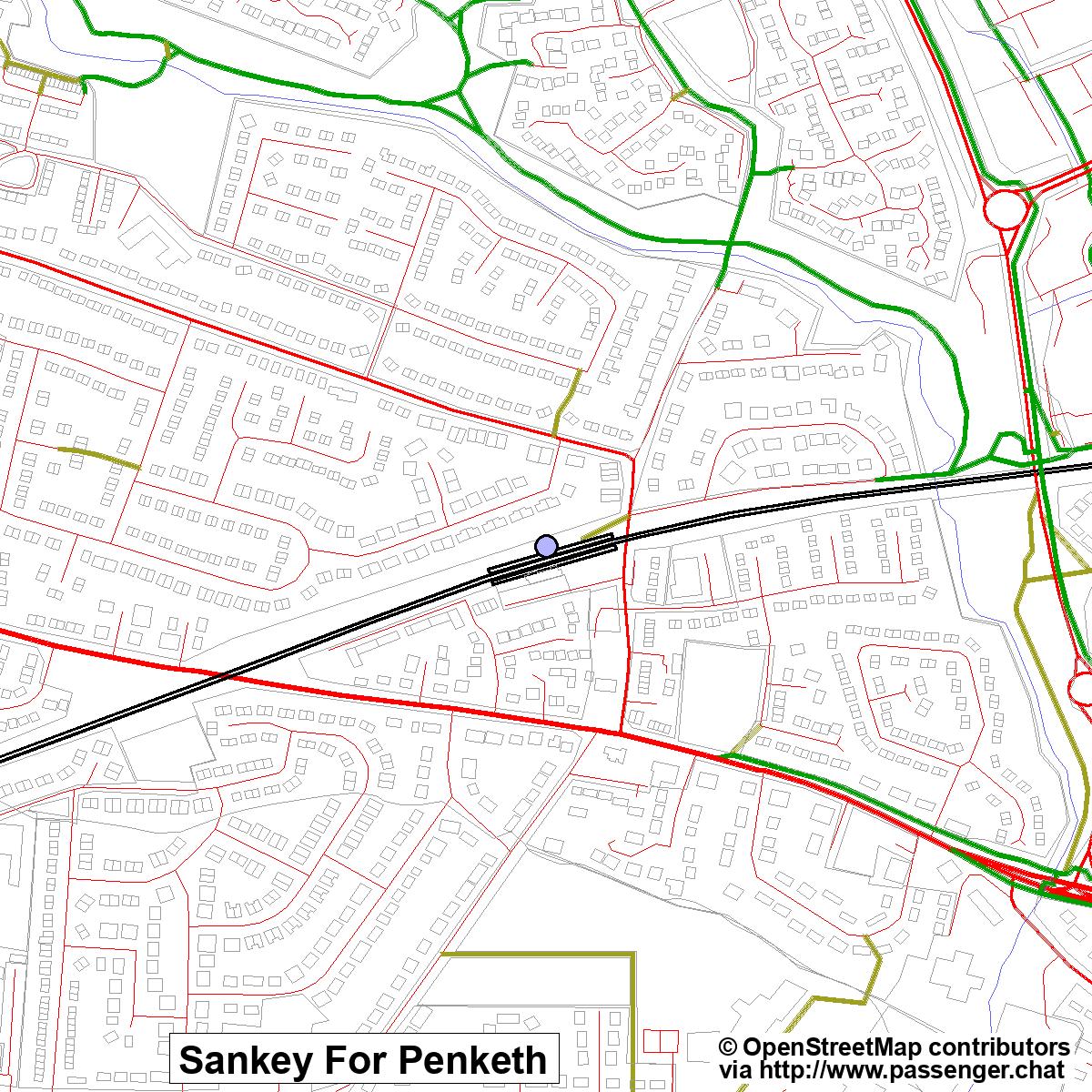 Where do people go from Sankey For Penketh (SNK) station