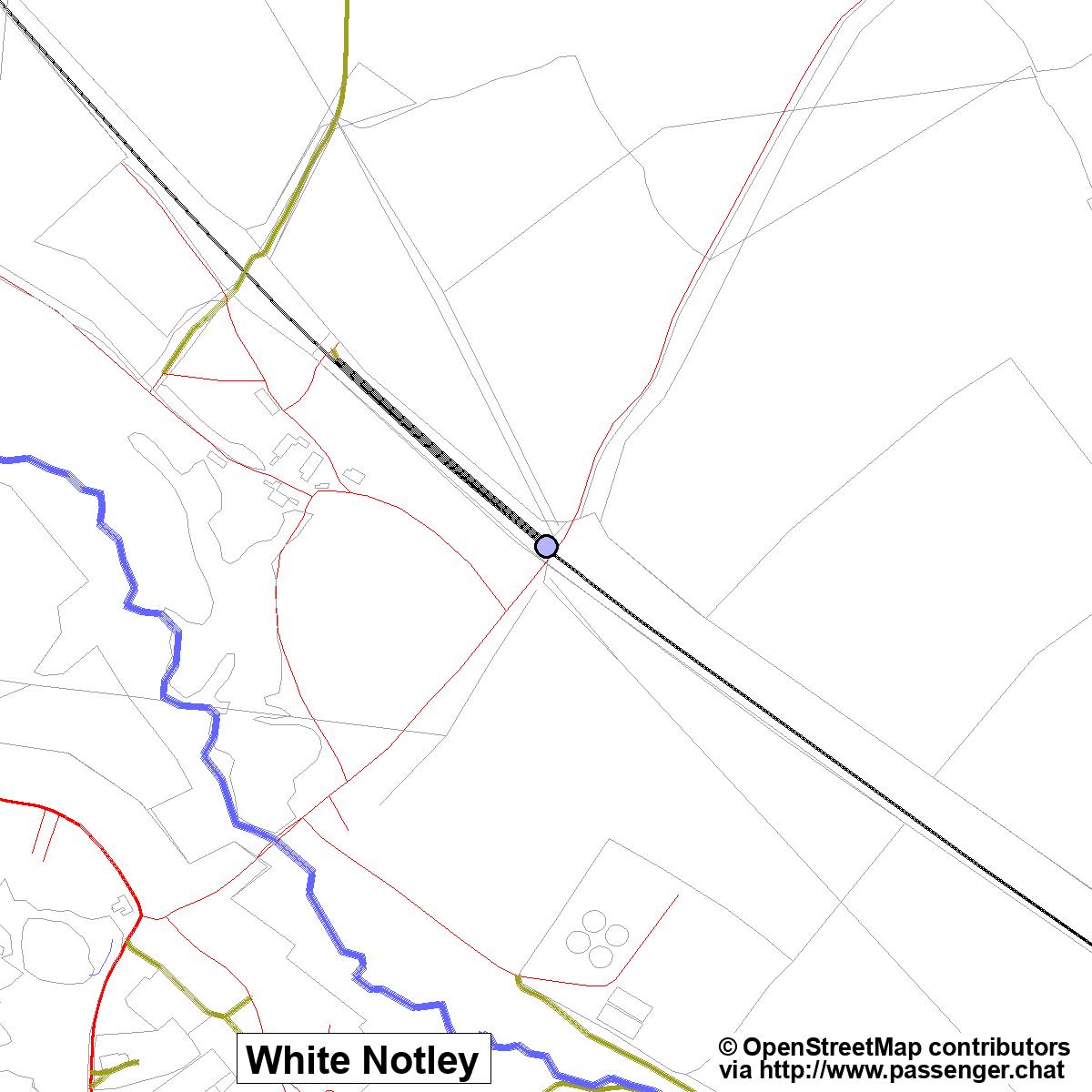 Where do people go from White Notley (WNY) station